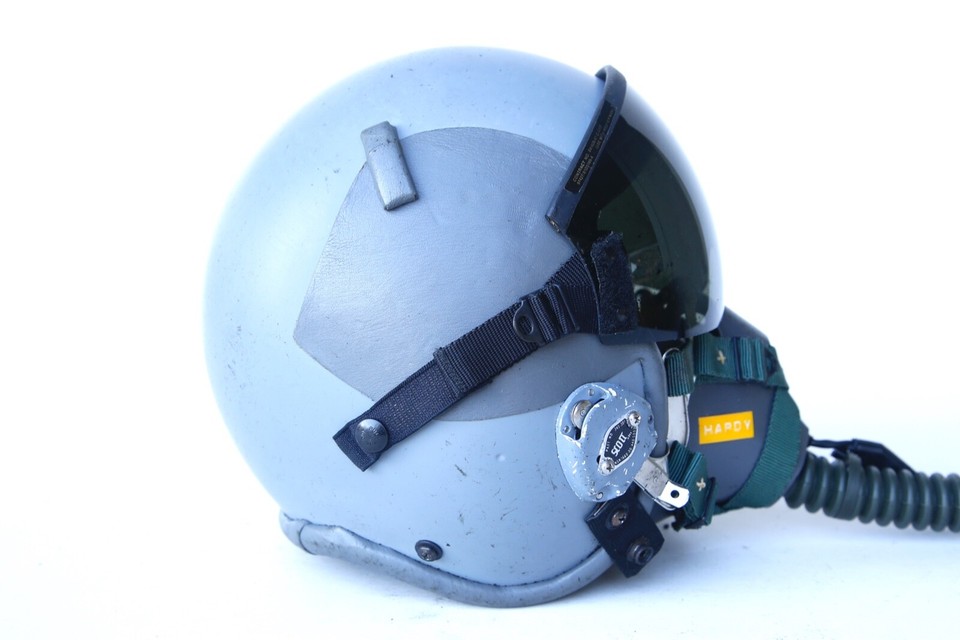 General Aviation Flight Helmet HGU-55/P in Gray w/ MBU-5/P Mask & Carry ...