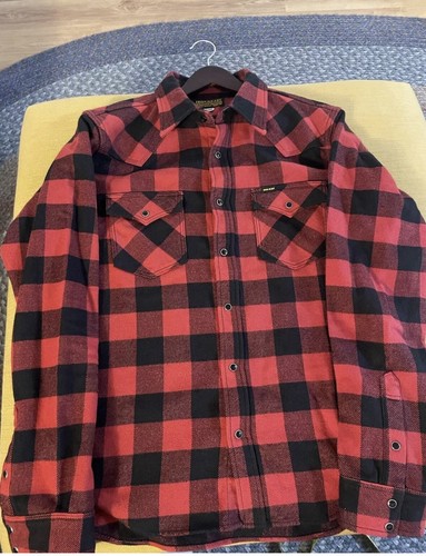 Iron Heart IHSH-232-RED Buffalo Check XXL Western Ultra Heavy Flannel ...