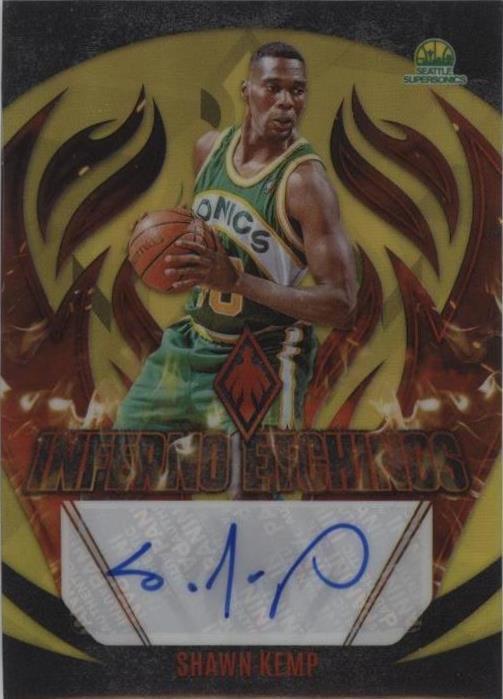 2023-24 Panini Phoenix - Inferno Etchings Shawn Kemp #IE-SKP Yellow /35 ...