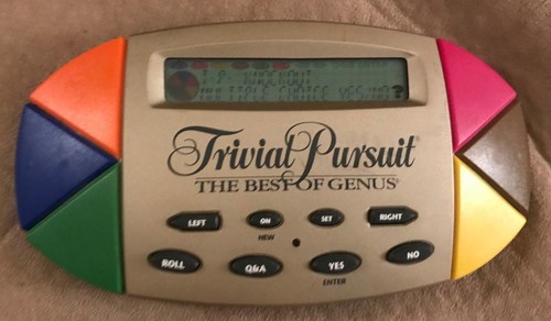 Trivial Pursuit The Best Of Genius Hand Held Electronic Trivia Game ...
