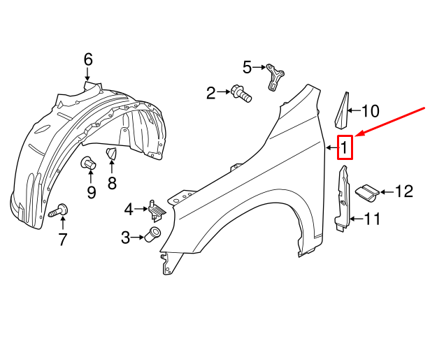 VOLVO S60 MK2 Front Left Fender 31352073 NEW GENUINE | eBay