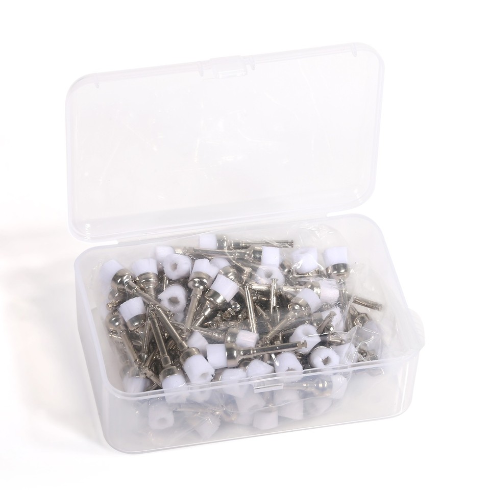 100pcs Dent Polishing Prophy Cup Brush Brushes Nylon Latch Flat 5 Types ...