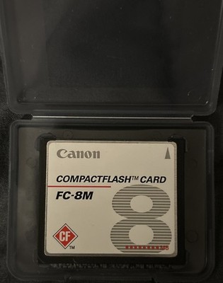 Canon 8MB FC-8M CF Compact Flash Camera Memory Card with/ Case | eBay