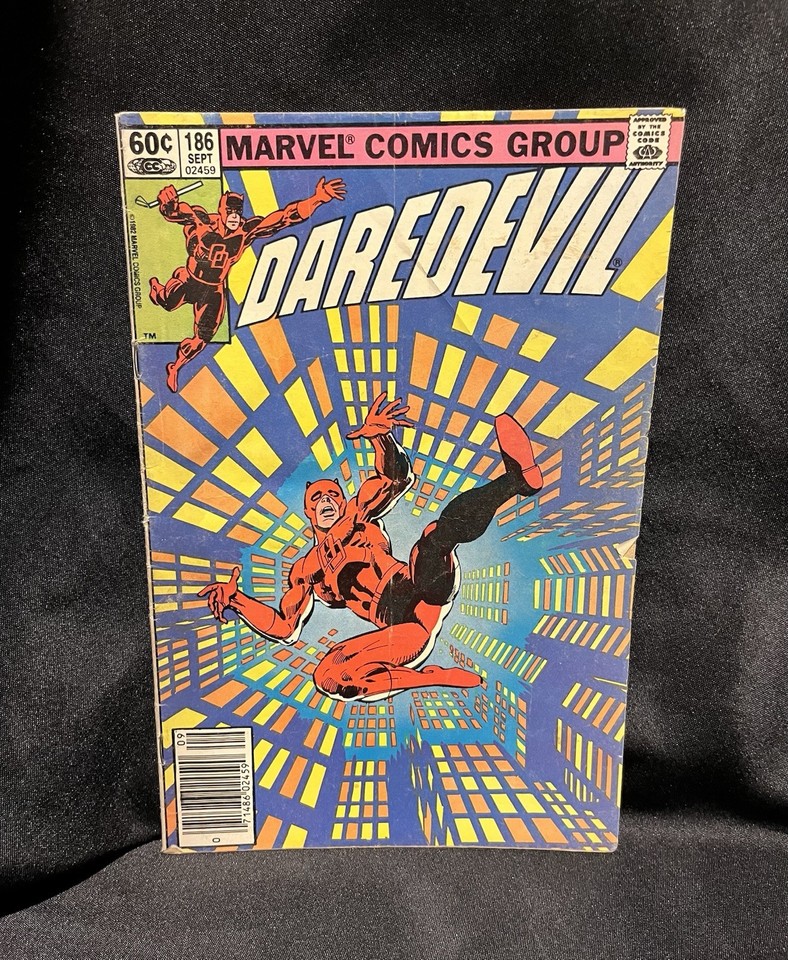 Daredevil 186 - Marvel Comics Bronze Age - Frank Miller - Newsstand ...