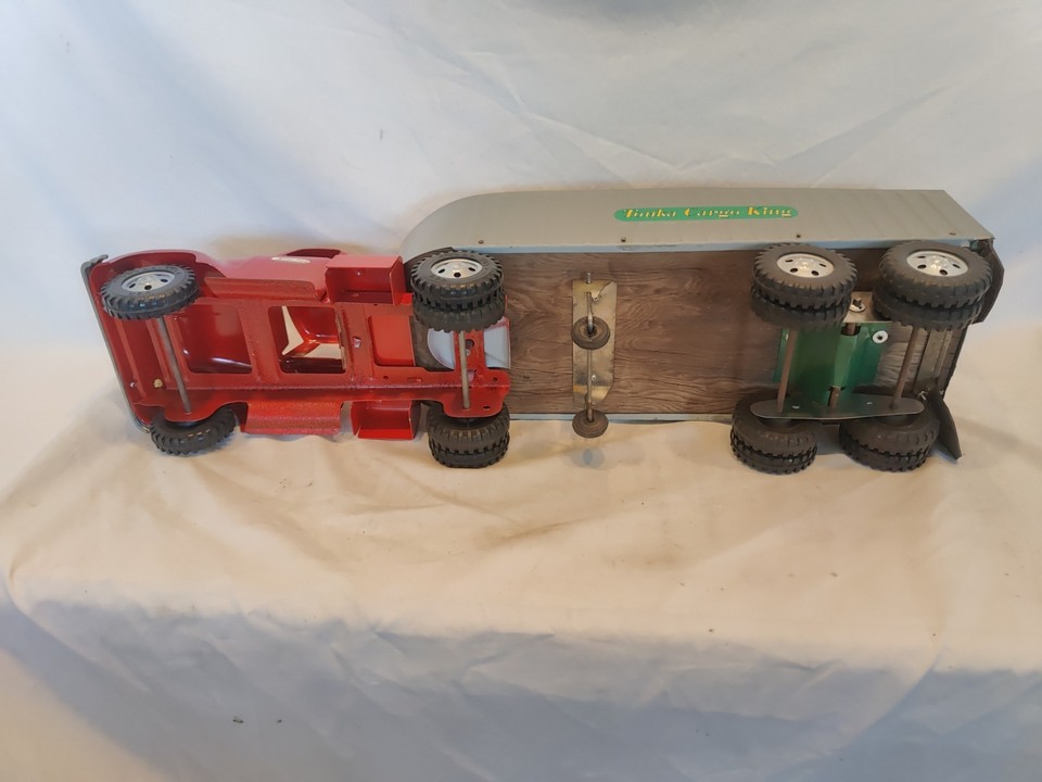 Vintage 1950s Tonka "CARGO KING" Semi Tractor Trailer Truck Restored ...