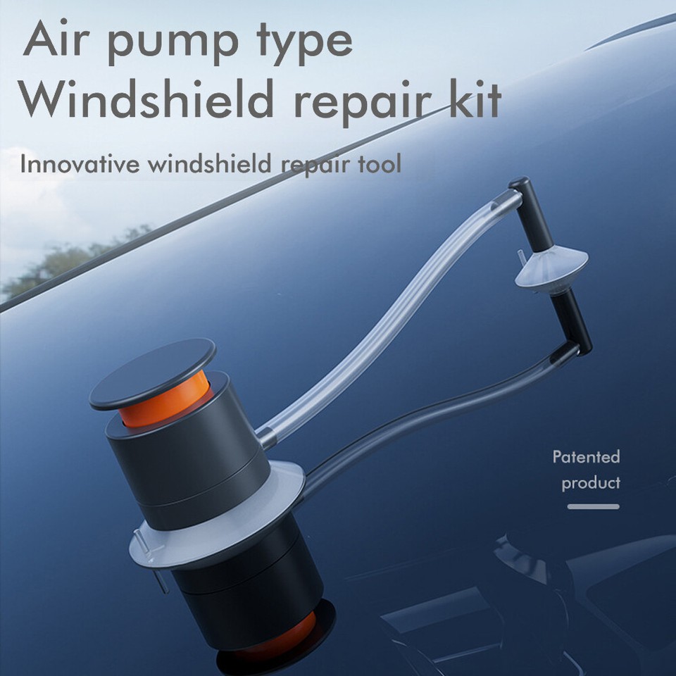 Windshield Repair Kit Quick Fix DIY Car Glass Bullseye Rock Chip Crack ...