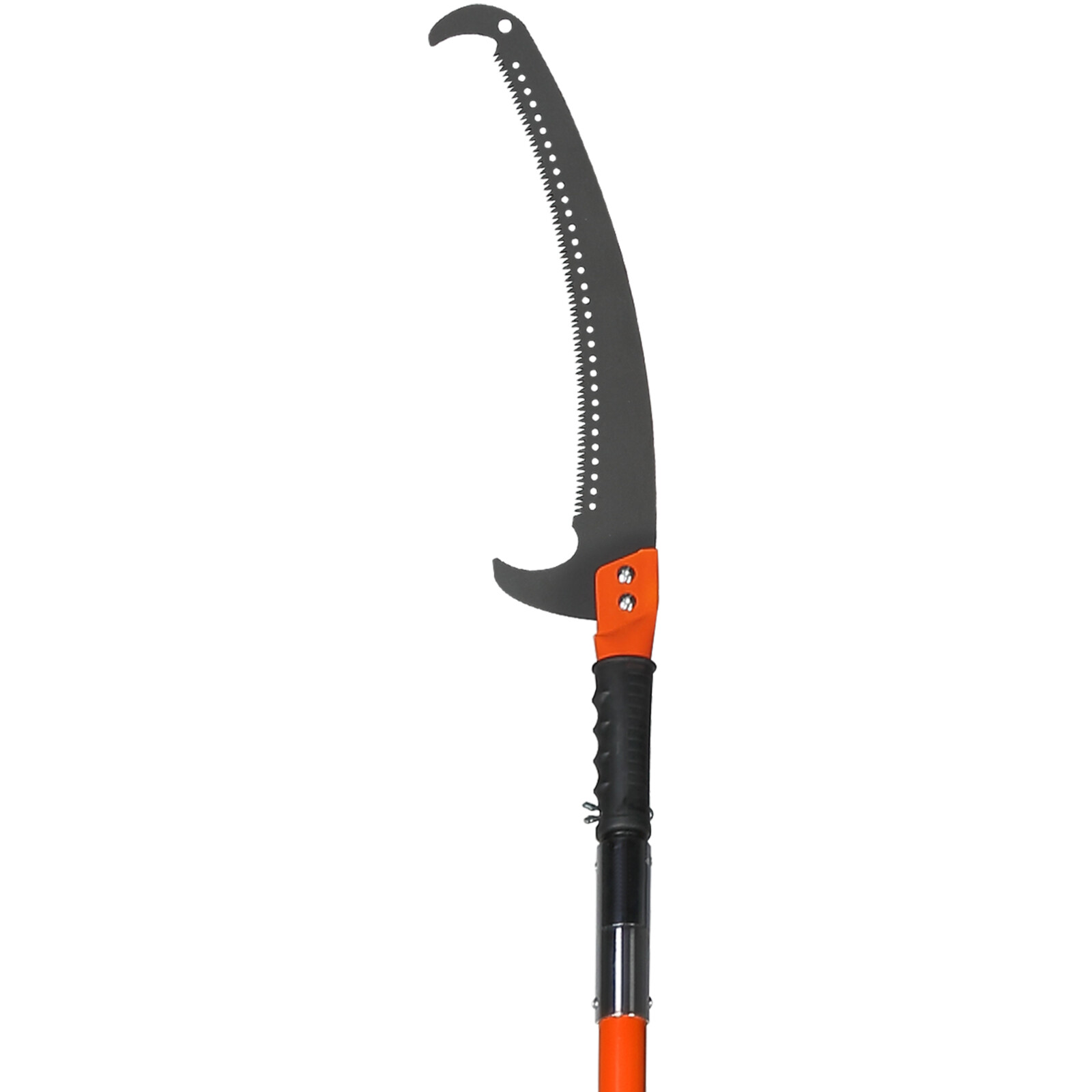 VEVOR Manual Pole Saw Extendable Tree Pruner 7.3-27ft Fiberglass Pole ...