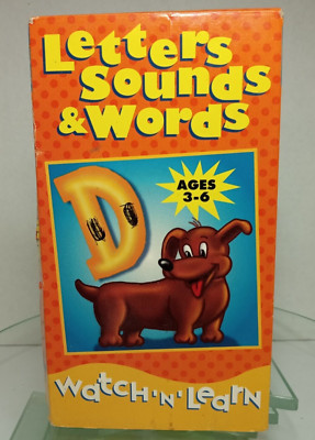 Watch “N” Learn: Letters Sounds & Words VHS Animated Children’s Musical ...