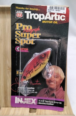 1996 TropArtic Cotton Cordell Jimmy Houston Pro Autograph Super Spot ...