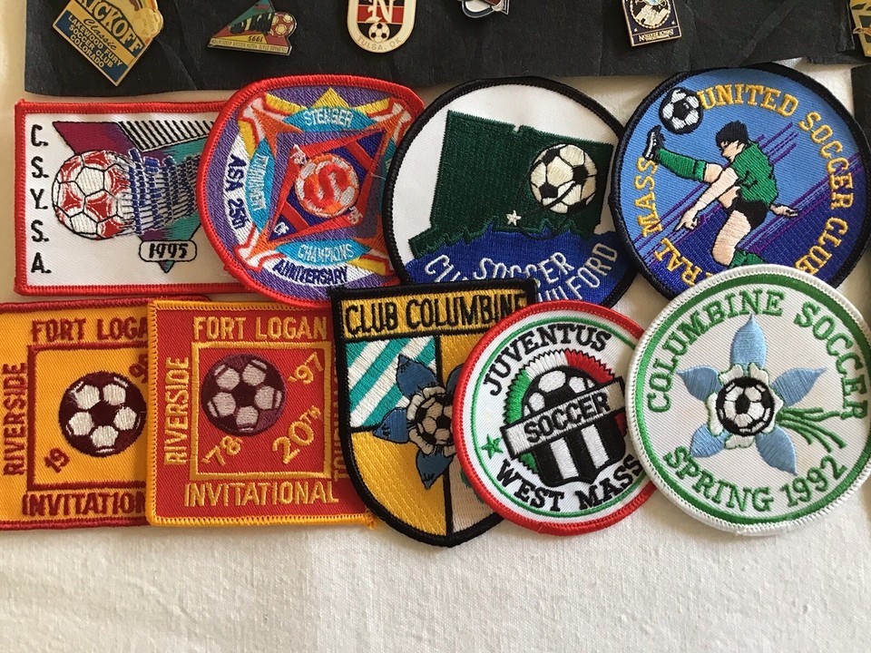 VTG Lot of 1990s Colorado Soccer Pins Patches Youth Club + More Sports ...