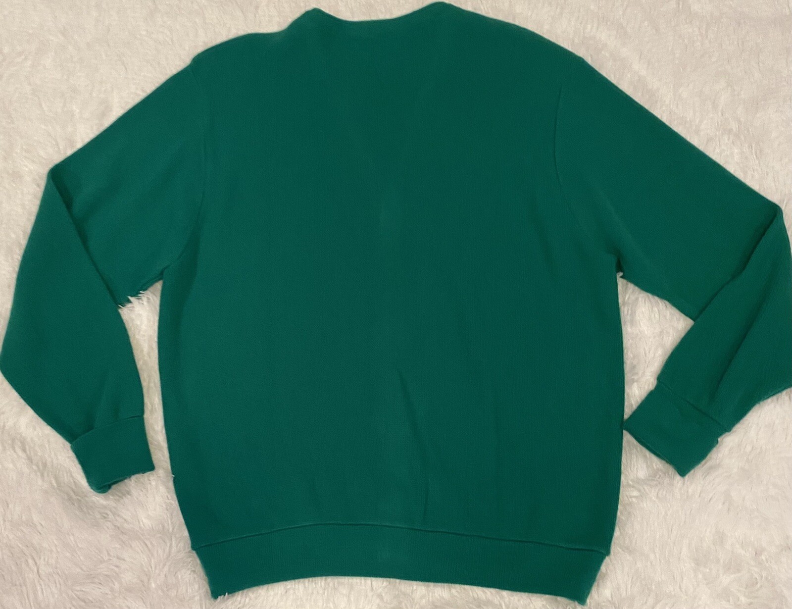 Vtg Izod Green Grandpa Cardigan Sweater Mens XL Crest Patch Acrylic USA ...