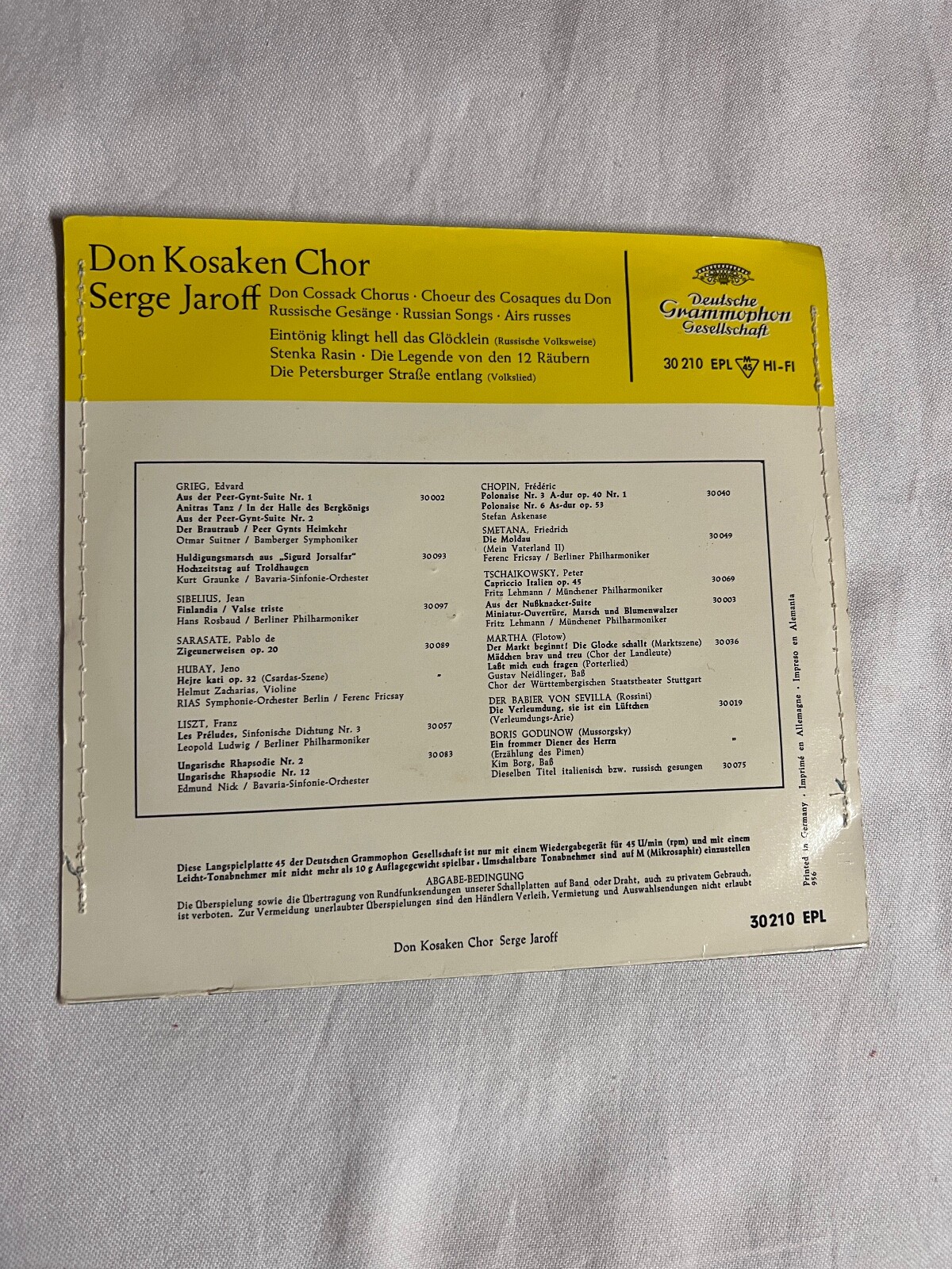 Don Kosaken Chor - Serge Jaroff | Vinyl | eBay