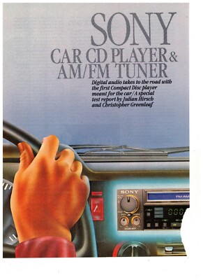 Sony Car CD Player AM FM Tuner Vintage 1985 Print Ad | eBay