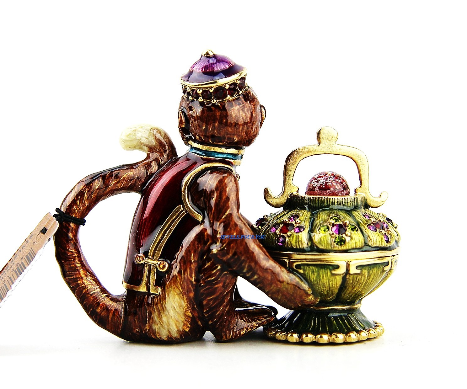 JAY STRONGWATER PIP MONKEY TRINKET BOX SWAROVSKI CRYSTALS BRAND NEW USA ...