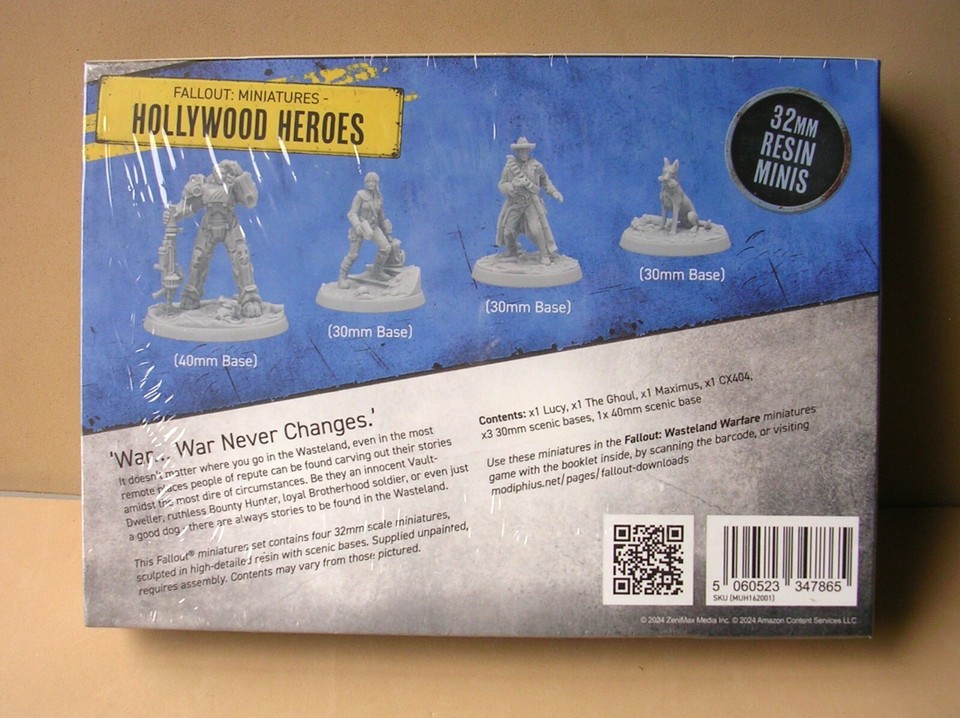 Fallout Wasteland Warfare Hollywood Heroes Lucy Ghoul Maximus Dogmeat ...