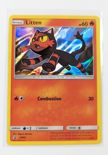 Pokémon TCG Litten SM Black Star Promo SM02 Promo for sale online | eBay