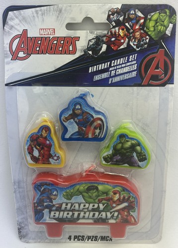Marvel Avengers Birthday Candle Set 4 Pcs | eBay