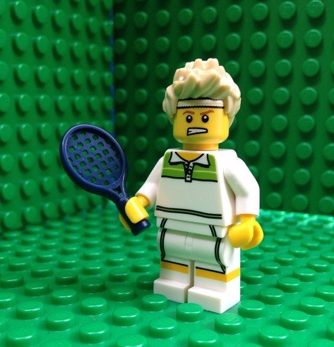 Lego Tennis Ace Player Minifigures Racquet Headband City Town 8831 ...