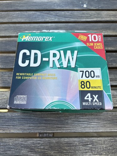 MEMOREX CD-RW 6 Pack 4X 700MB 80 Min Compact Discs Rewritable Brand ...