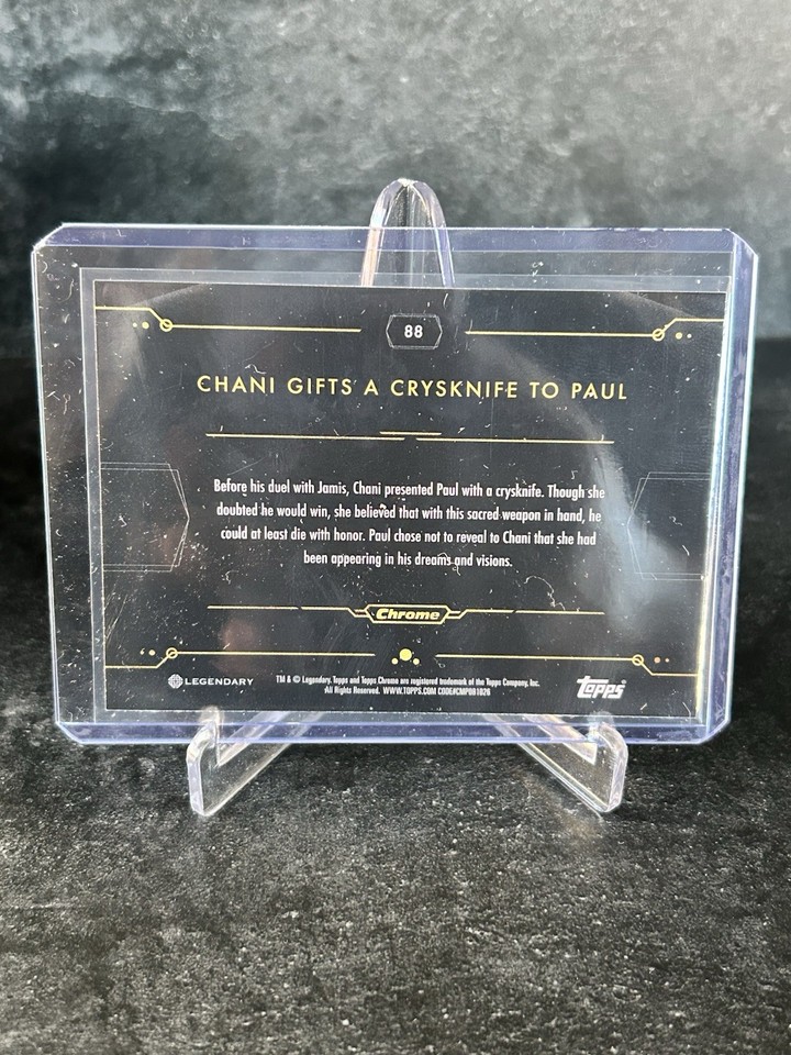 2024 Topps Chrome Dune Chani Gifts A Crysknife To Paul Blue Refractor ...