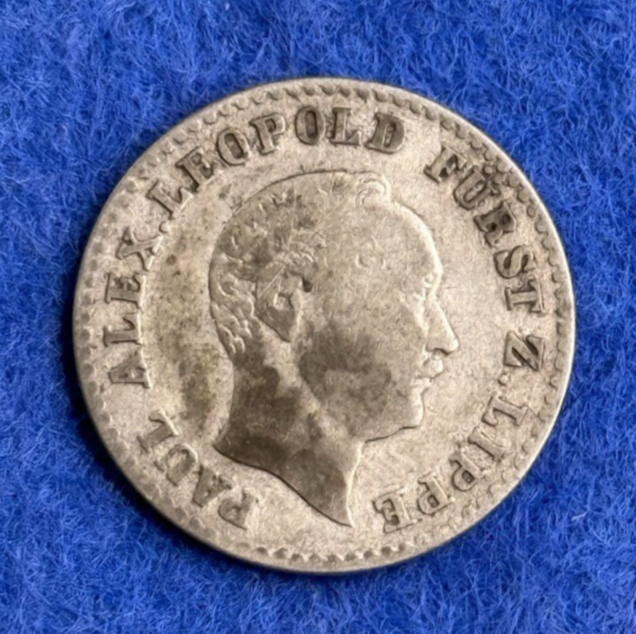 Altdeutschland 2 1/2 Silbergroschen 1847 A Lippe-Detmold Paul Alexander ...