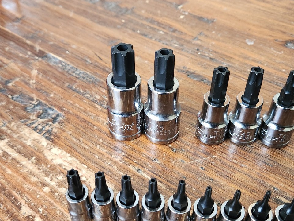 Blue Point Tools 15pc Tamper Resistant TORX STAR Socket Set T6-T60 NEW ...