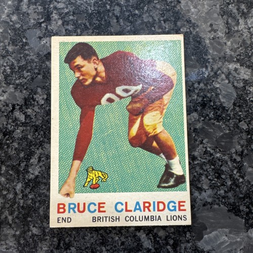 1959 TOPPS FOOTBALL CFL BRUCE CLARIDGE #19 LIONS EX | eBay