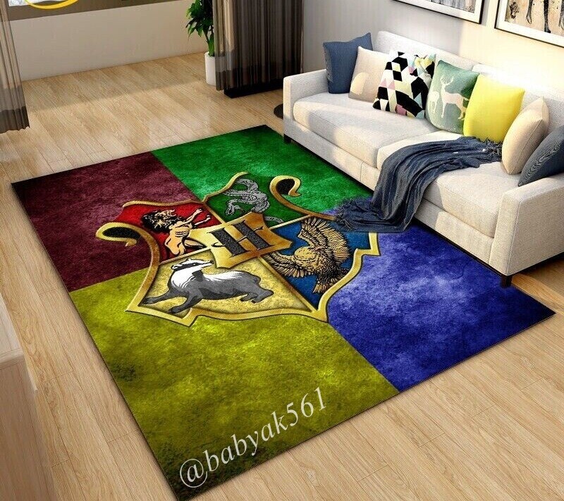 Harry Potter Bedroom Large Carpets Anti-Slip Floor Rugs Home Living ...