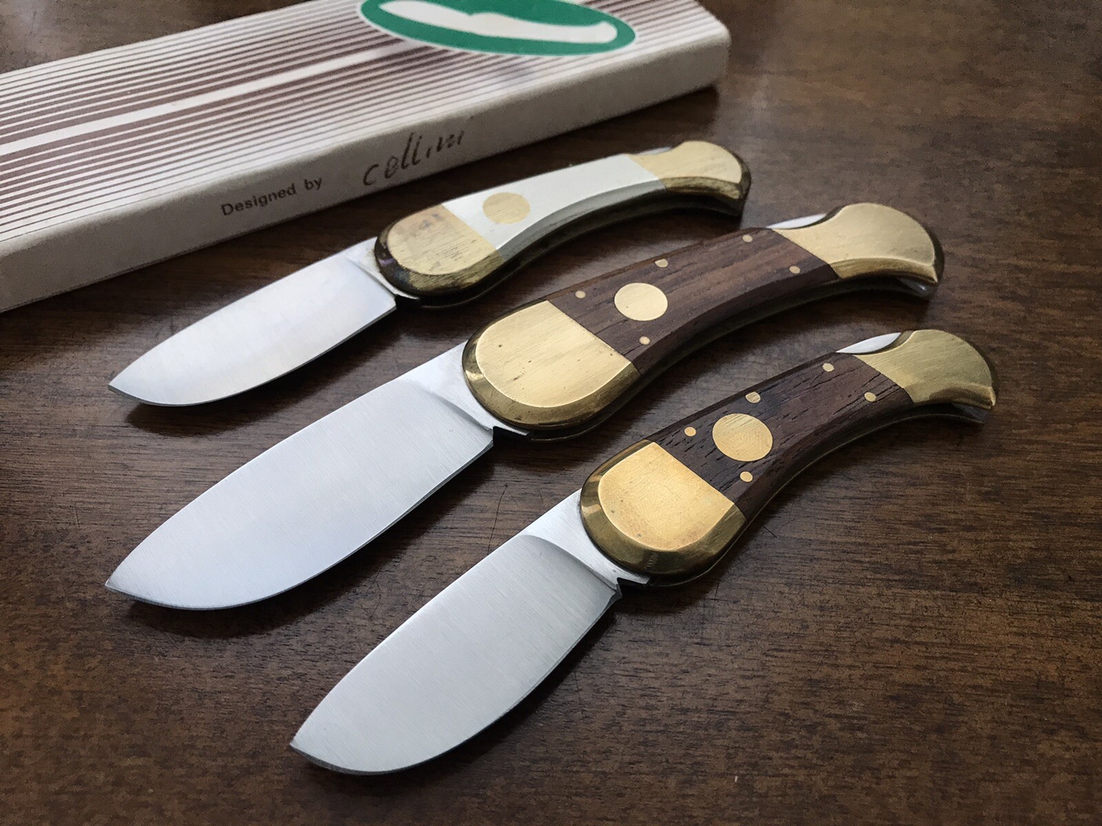 Lot Of 3 Vintage Small Folding Knives Cellini Design Made In Italy | eBay