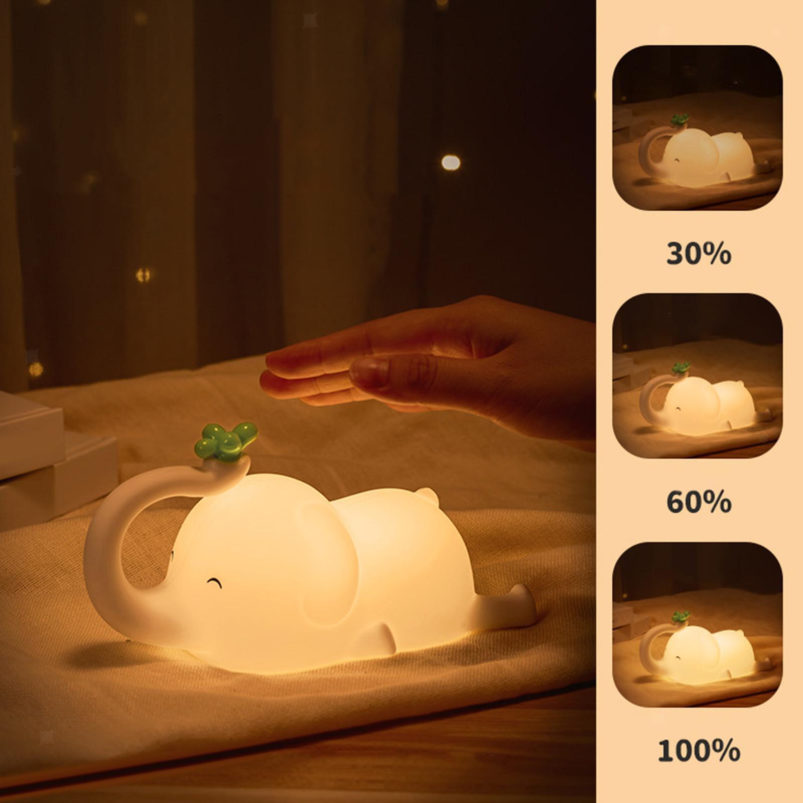 Kid Night Light Kids Room Decor Cute Gifts USB Rechargeable Touch Lamp ...