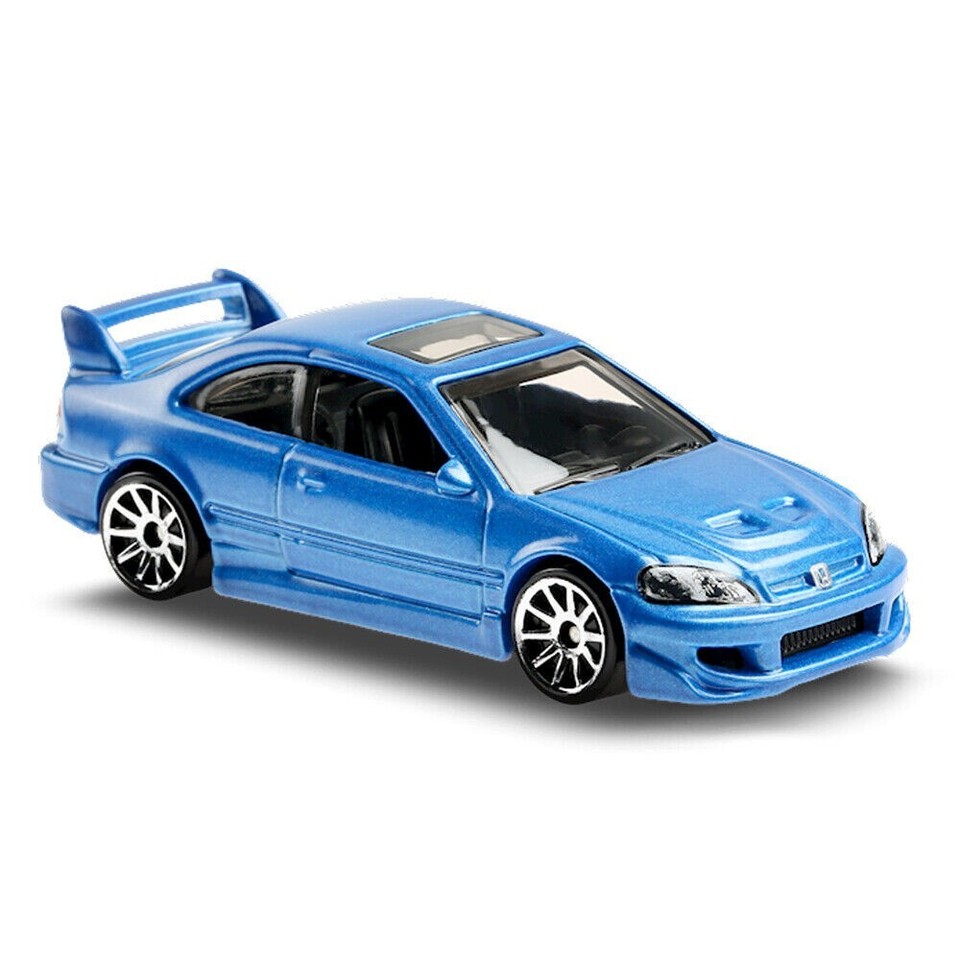 Honda Civic SI Blue Hot Wheels Factory Fresh 2021 Short Card GRY27 1:64 ...