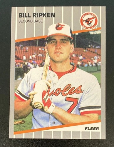 1989 Fleer #616 BILL RIPKEN FF Error - Rare MYSTERY CARD VERSION F Face ...