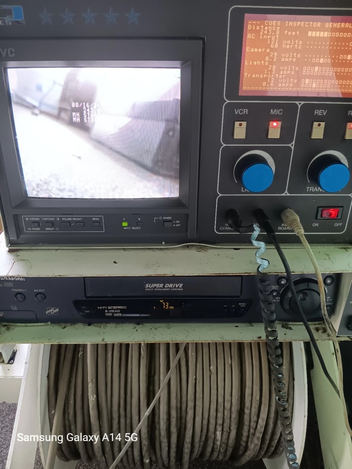 Cues Night Owl Pan & Rotate Camera Color Sewer CRAWLER Inspection ...