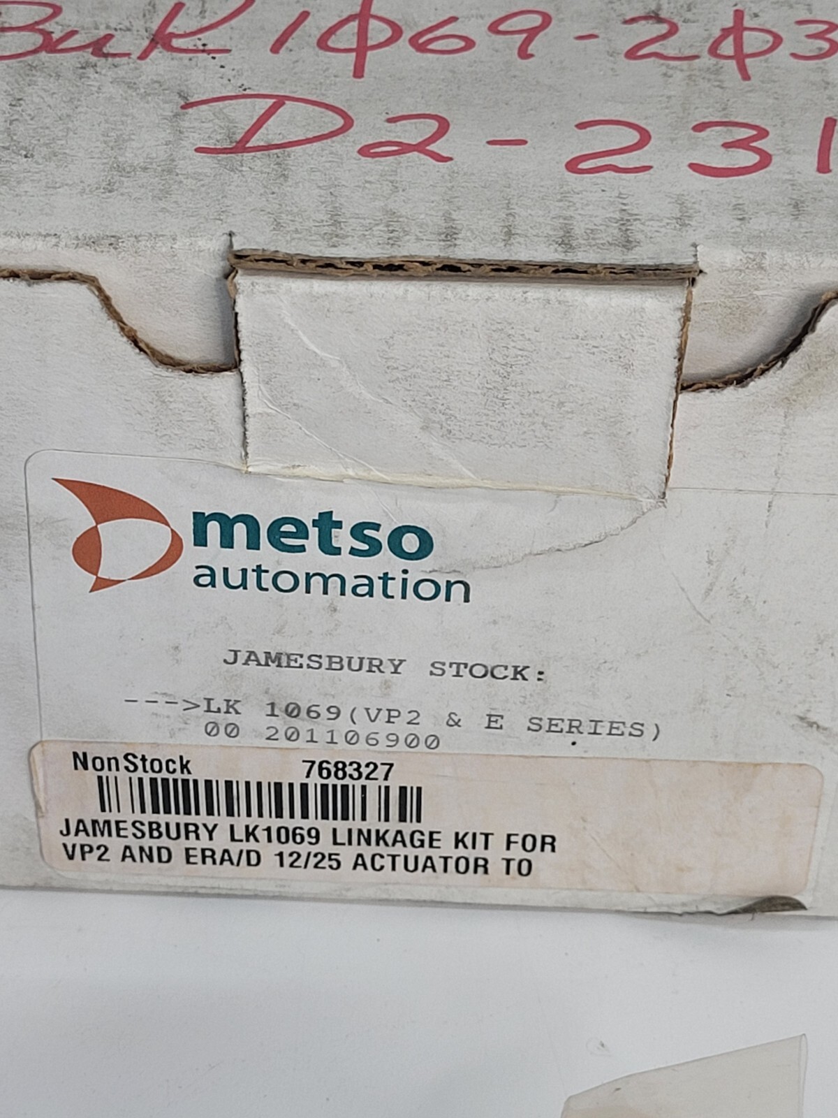 Metso LK 1069 Neles-jamesbury Linkage Mounting Kit For VP2 &E SERIES ...