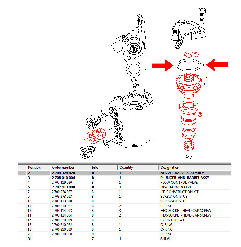 HPFP Diaphragm and Top O-Rings for BMW 760li Phantom V12 High Pressure ...