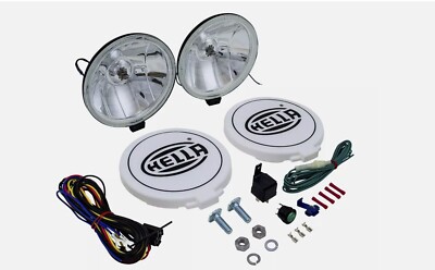 Hella 500FF Driving Lamp Kit 55W Round 6.42" Dia Clear Lens 005750941 ...