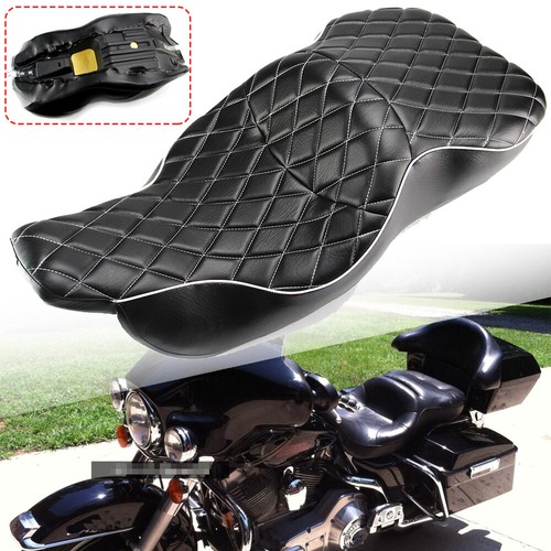For Harley Touring Electra Glide 97-07 Rider Driver Passenger 2 Up Seat ...
