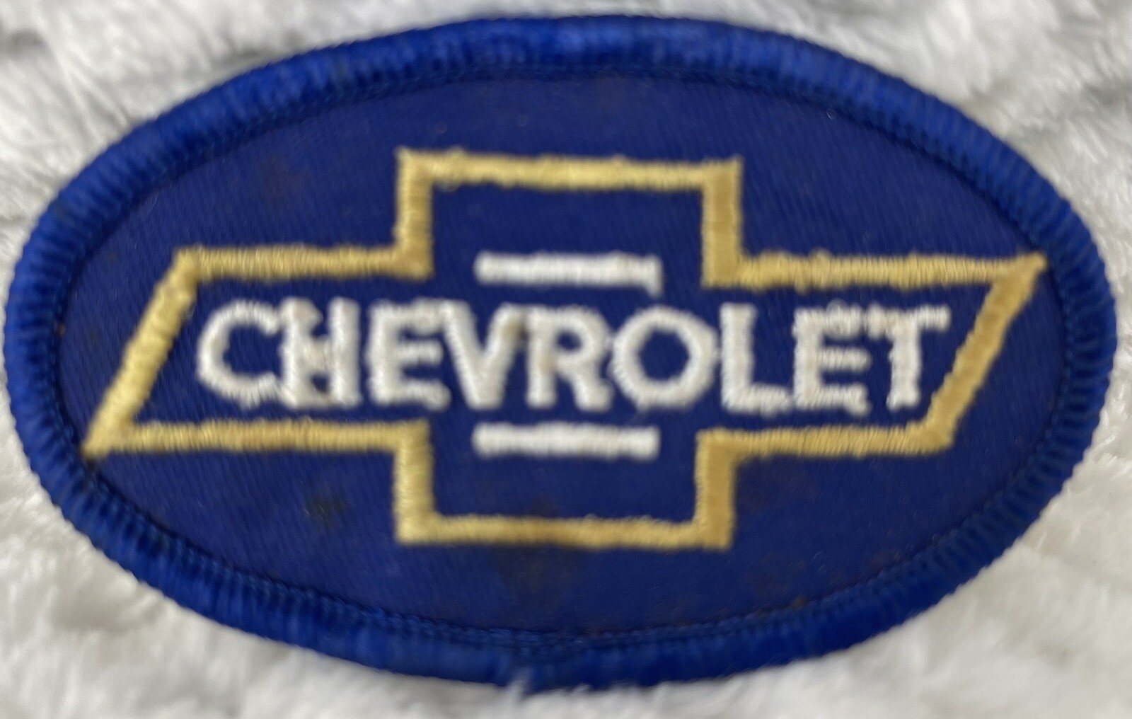 Vintage Chevrolet Small Blue Oval Bowtie Logo Embroidered Patch 3 ...