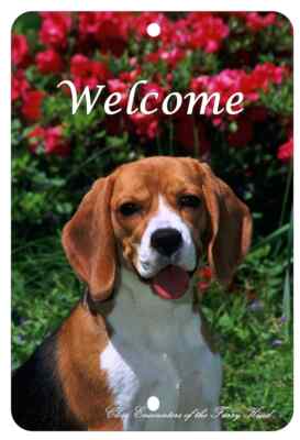 Beagle Aluminum Indoor/Outdoor Welcome Sign | eBay