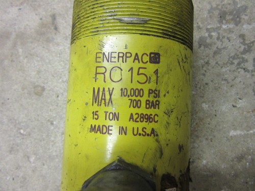 Enerpac RC-151 Single Acting 15 Ton 1" Stroke Hydraulic Cylinder Free ...