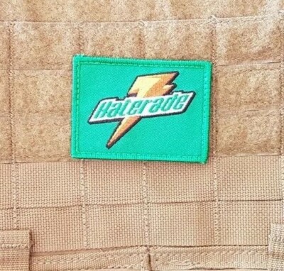 Haterade hydration Airsoft Gelsoft GWOT Classic drink Morale Patch | eBay