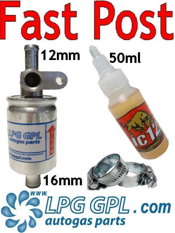 LPG Service Kit ic12 LPG Injector Cleaner 50ml & 12 x 16 Landi Prins ...