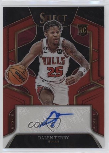 2022-23 Panini Select Rookie Signatures Red Prizm /99 Dalen Terry #RS ...