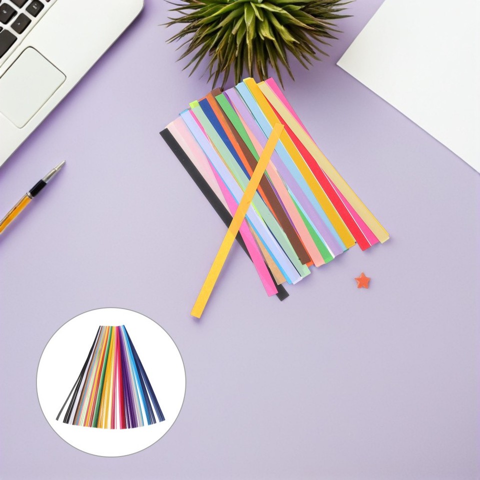 1560pcs Origami Star Paper Strips: Star Origami Paper Strips - Double ...