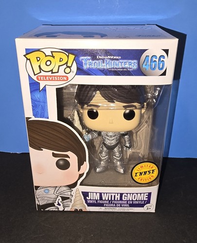 Funko Pop Dreamworks Trollhunters Limited Edition Chase Jim With Gnome ...