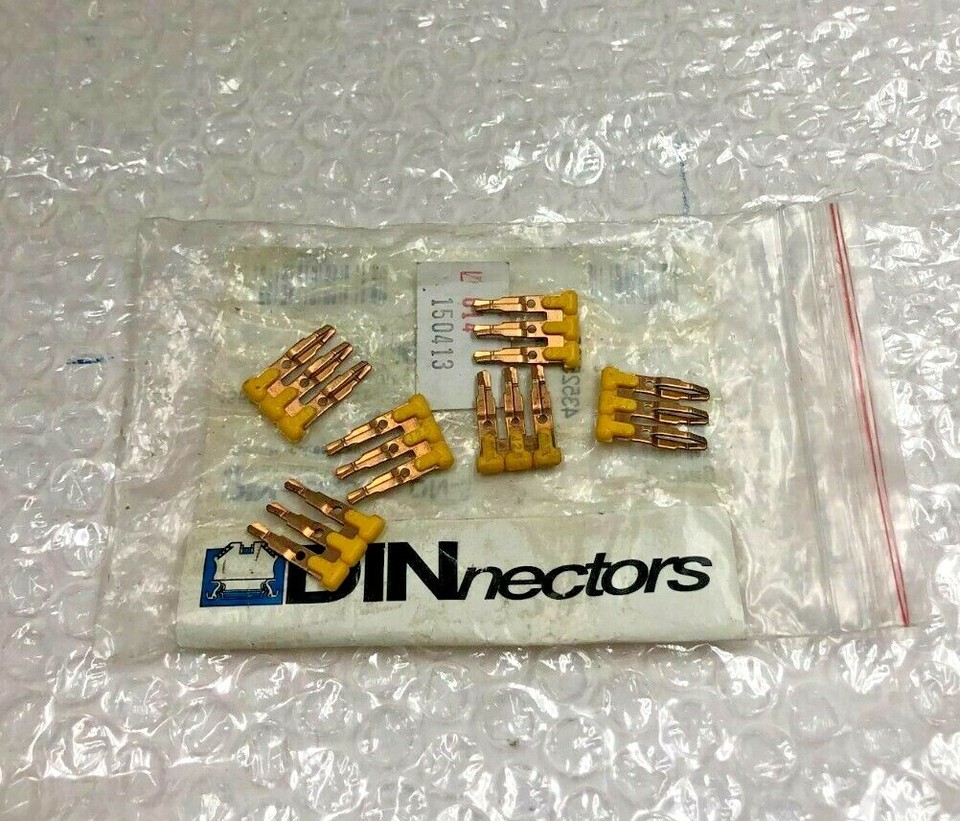 (6) Automation Direct Dinnector Terminal Block Jumpers DN-3J2Y | eBay