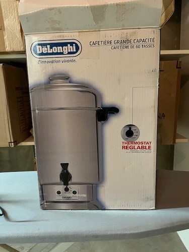 DeLonghi Coffee Percolator Stainless Steel Urn 20-60 Cup Hot Beverage ...
