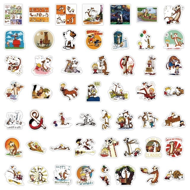 Calvin and Hobbes Sticker Packs | Water Resistant Laptop Sticker Decals ...