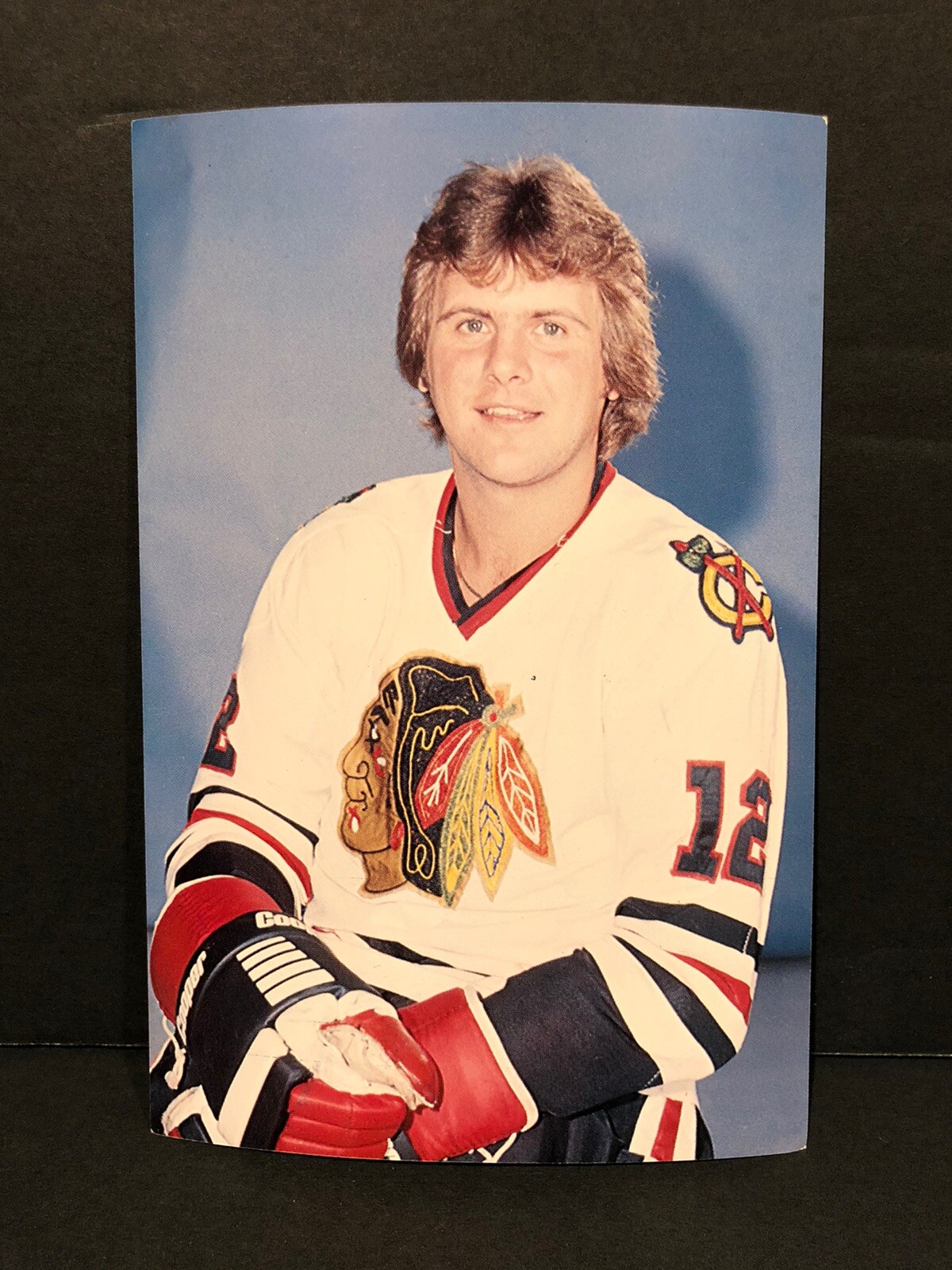Tom Lysiak Chicago Blackhawks Vintage Postcard Hockey NHL Card VERY ...