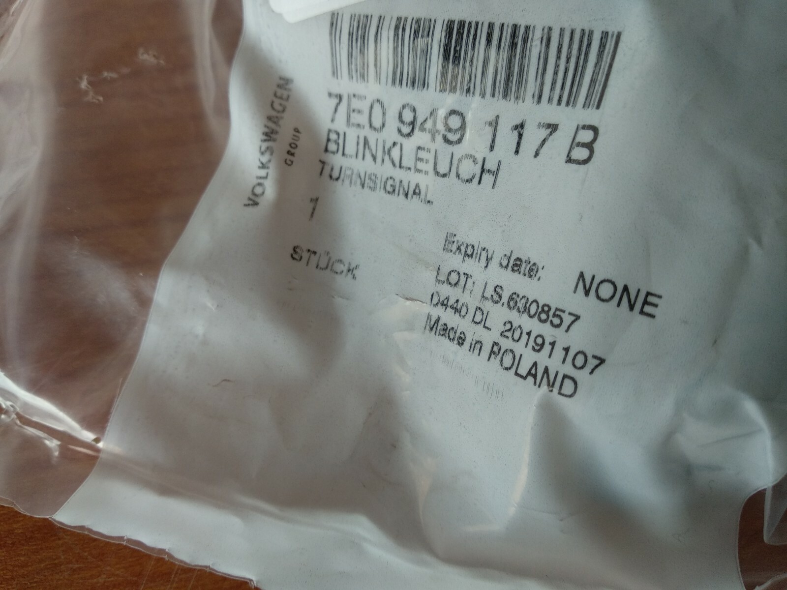 Genuine OEM VW Turn Signal Indicator 7E0949117B for sale online | eBay